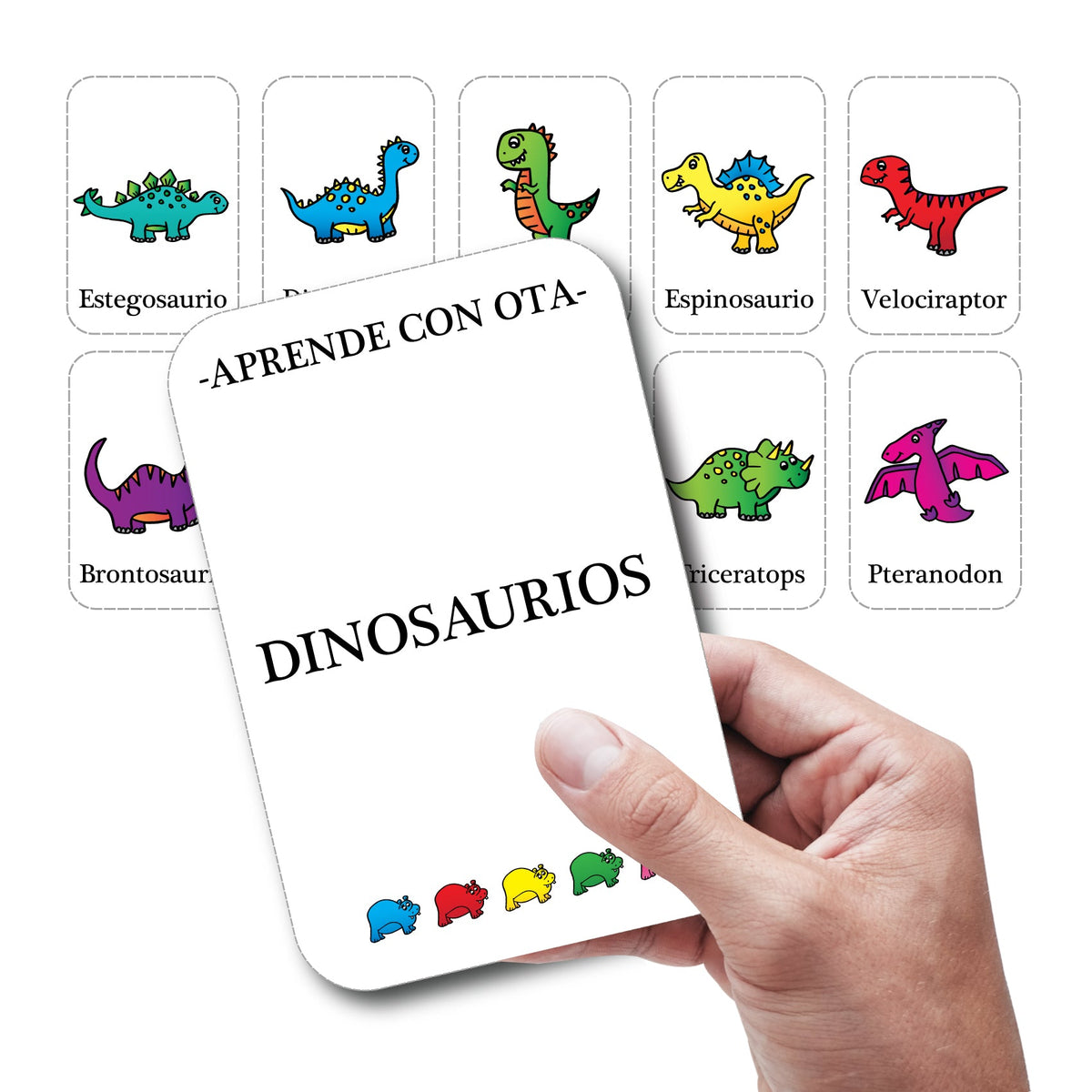 FLASHCARDS DINOSAURIOS – otaelhipopotamoshop