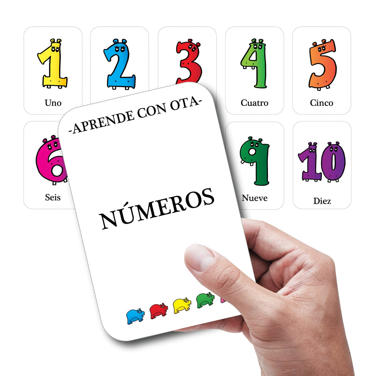 FLASHCARDS DE NÚMEROS – otaelhipopotamoshop
